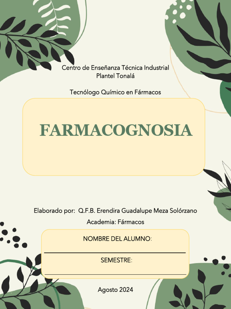 Manual Farmacognosia | PDF