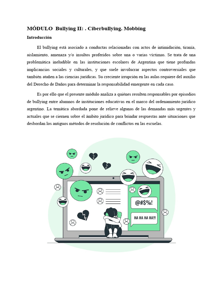 Bullying. Ciberbullying. Mobbing | PDF