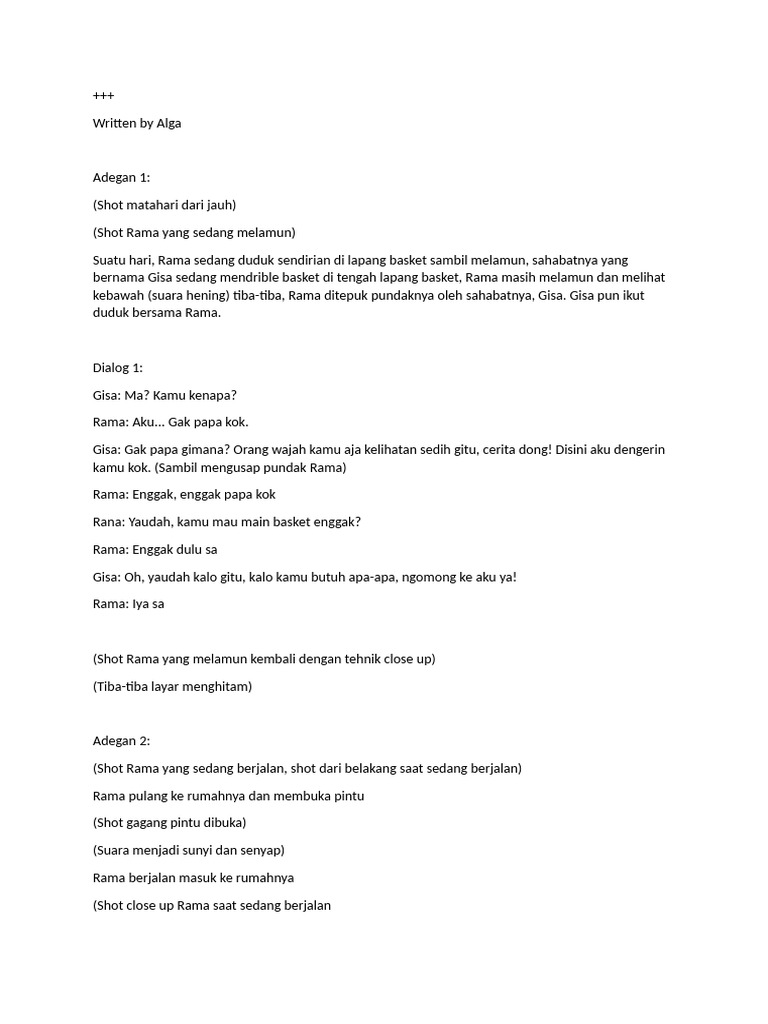 Naskah Skenario Film (+++) | PDF