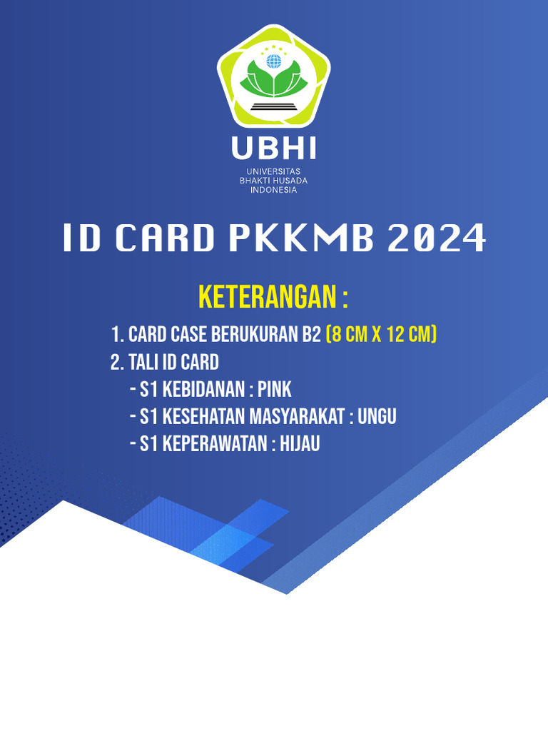 Id Card PKKMB Ubhi 2024 | PDF