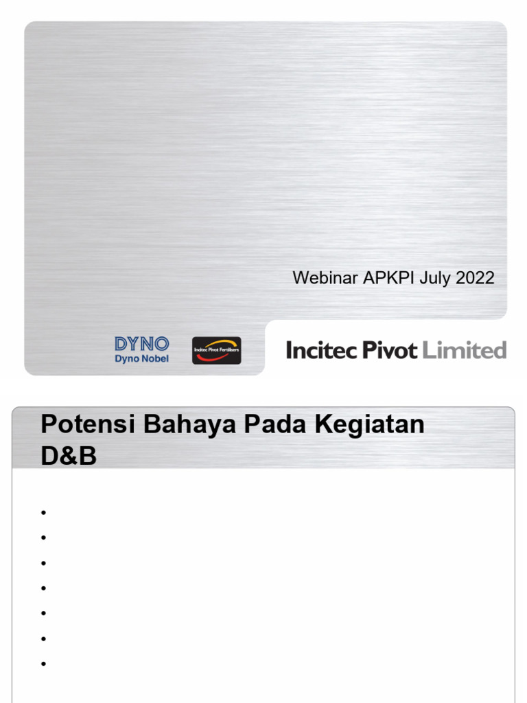 Materi Presentasi Safety DNX | PDF