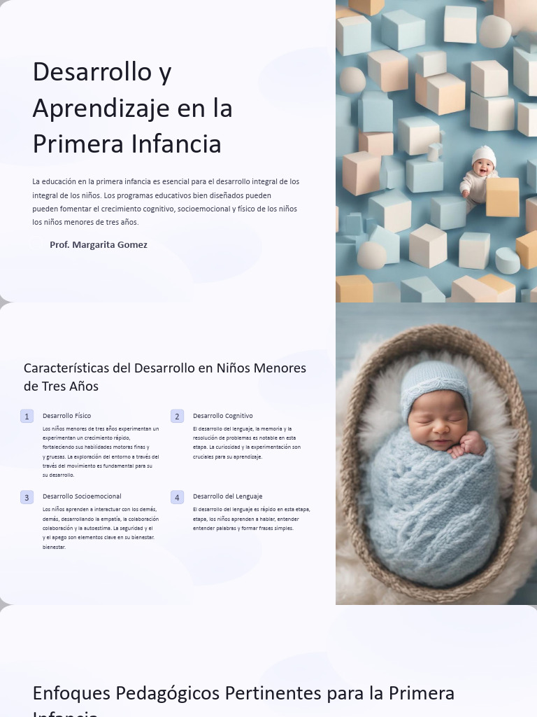 Desarrollo y Aprendizaje en La Primera Infancia | PDF