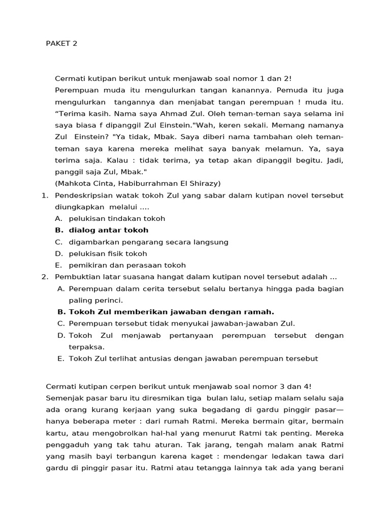 PAKET 2 MENTAH | PDF