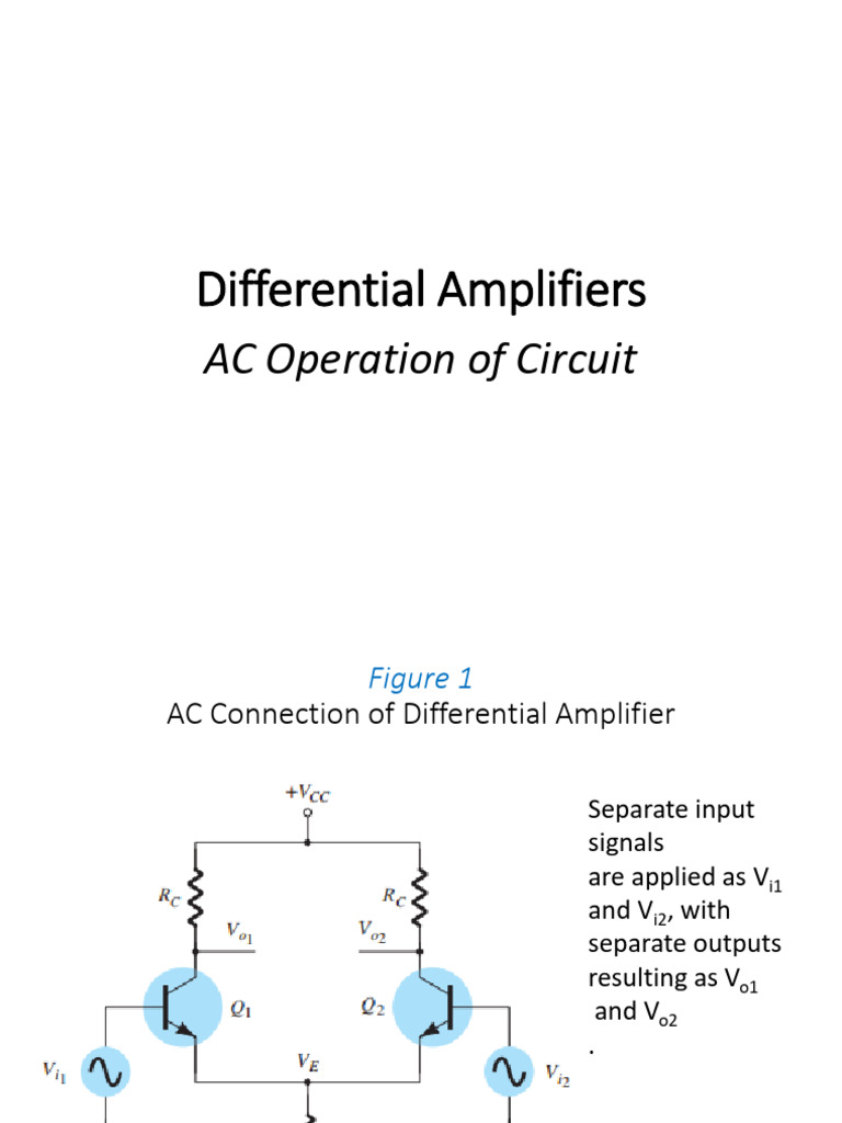 Lecture02 Differential Amplifiers AC | PDF