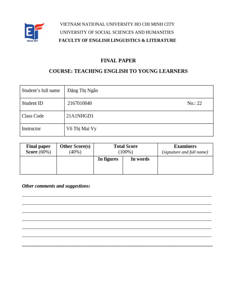 TEYL-Final Paper (final) | PDF