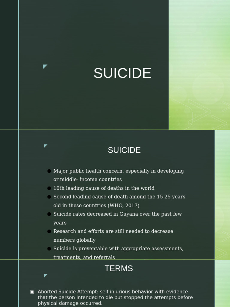 Medical Student Suicide Ppt (2) | PDF
