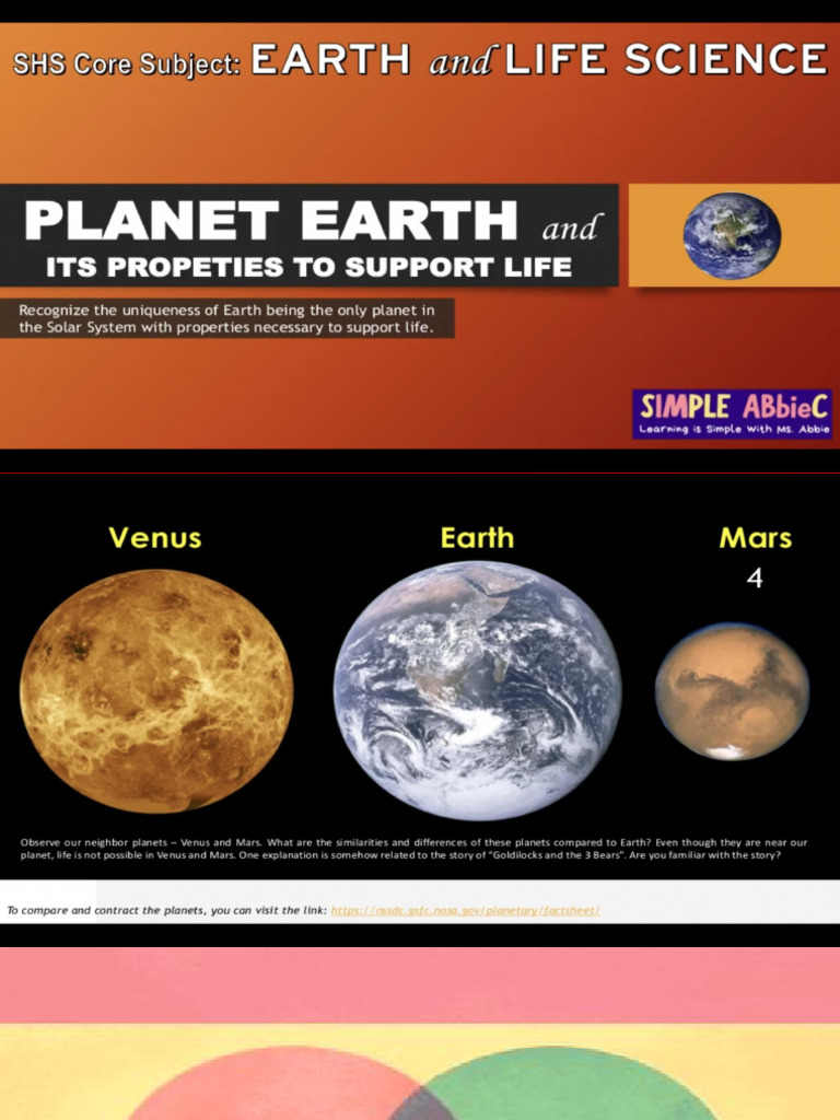 Lesson 1.2 Habitable Earth | PDF