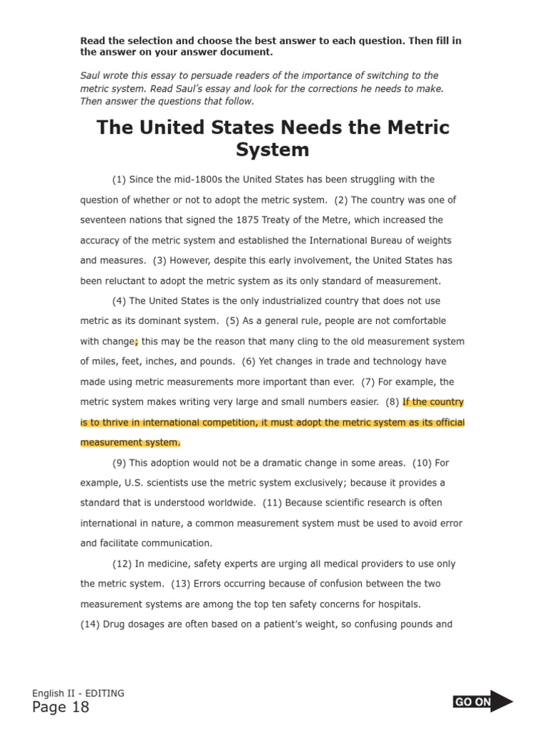 Metric System | PDF