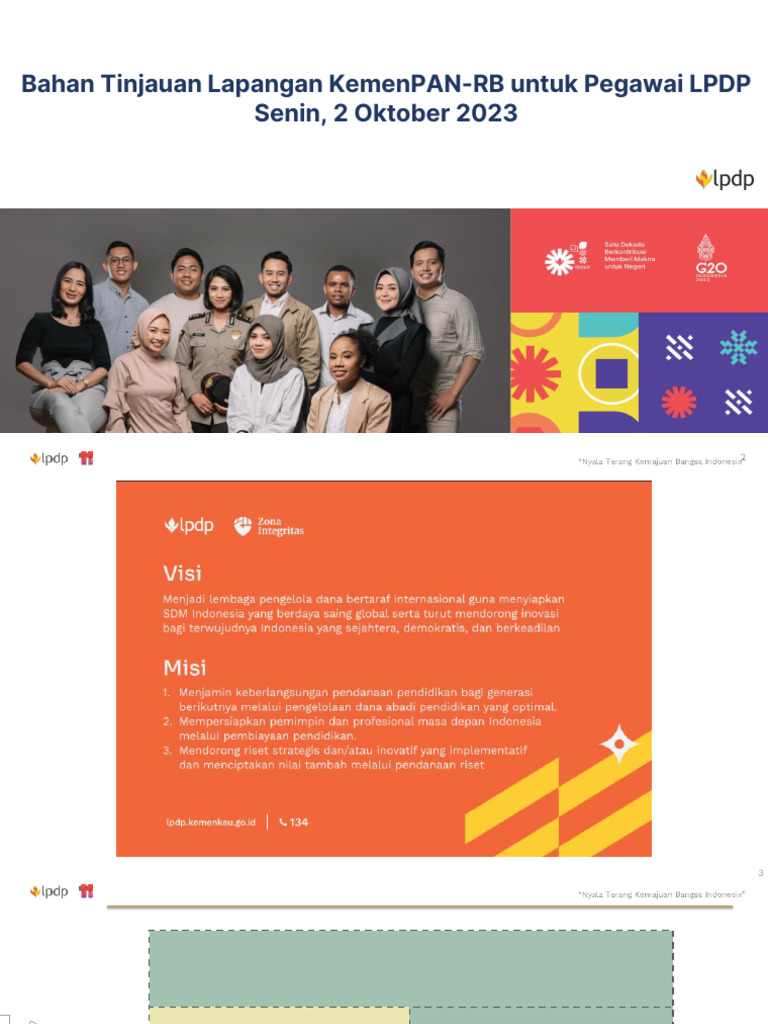 Target ZI-WBBM untuk Pegawai LPDP | PDF | Karier & Perkembangan | Bisnis