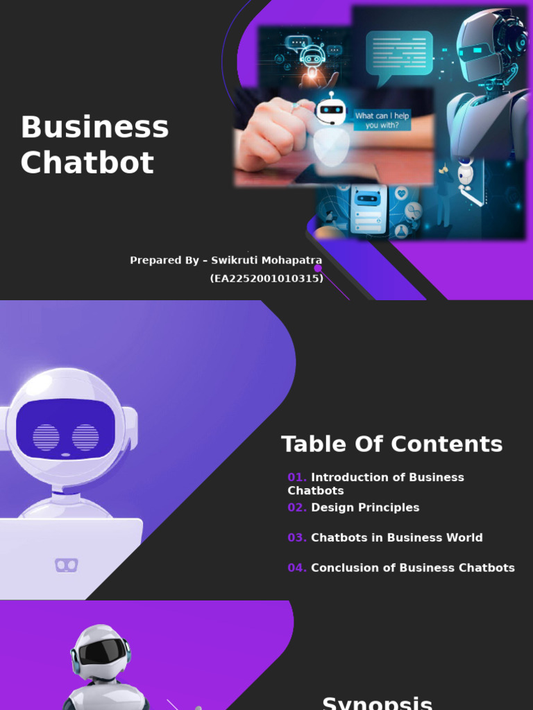 Business Chatbots - MBA PROJECT | PDF Business Chatbots - MBA PROJECT | PDF