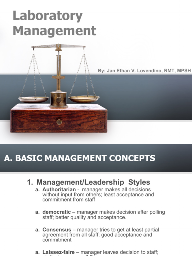 Laboratory Management | PDF