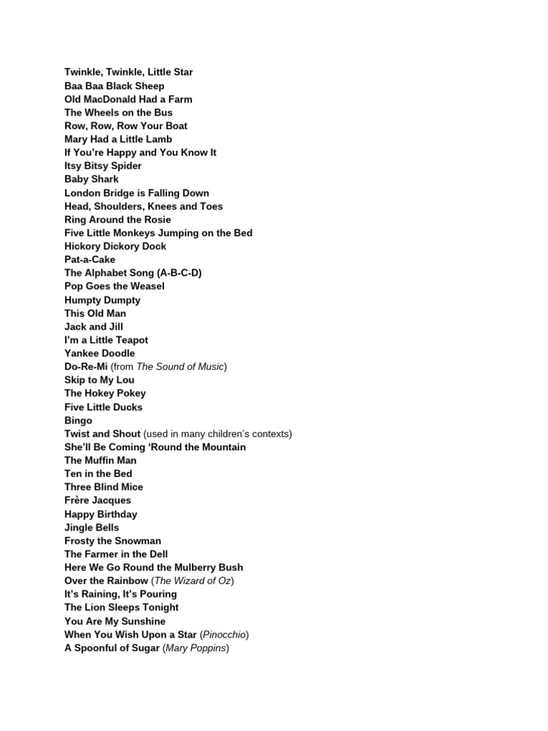 Twinkle, Twinkle, Little Star | PDF