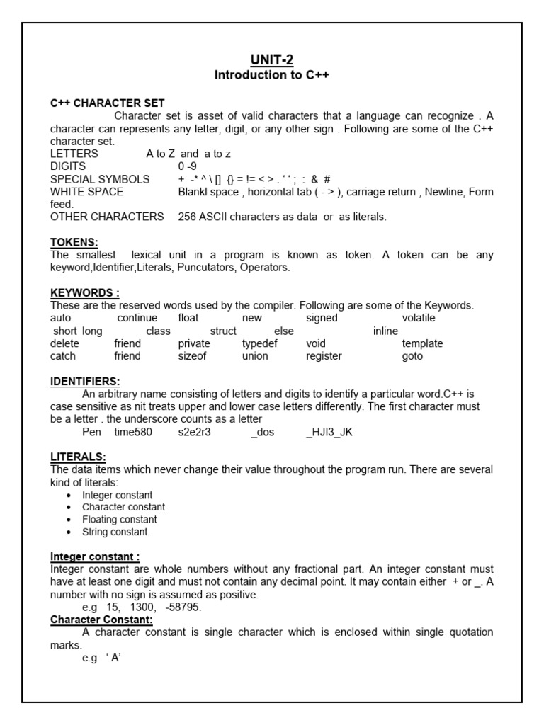 Notes Class 11 Cs Pdf