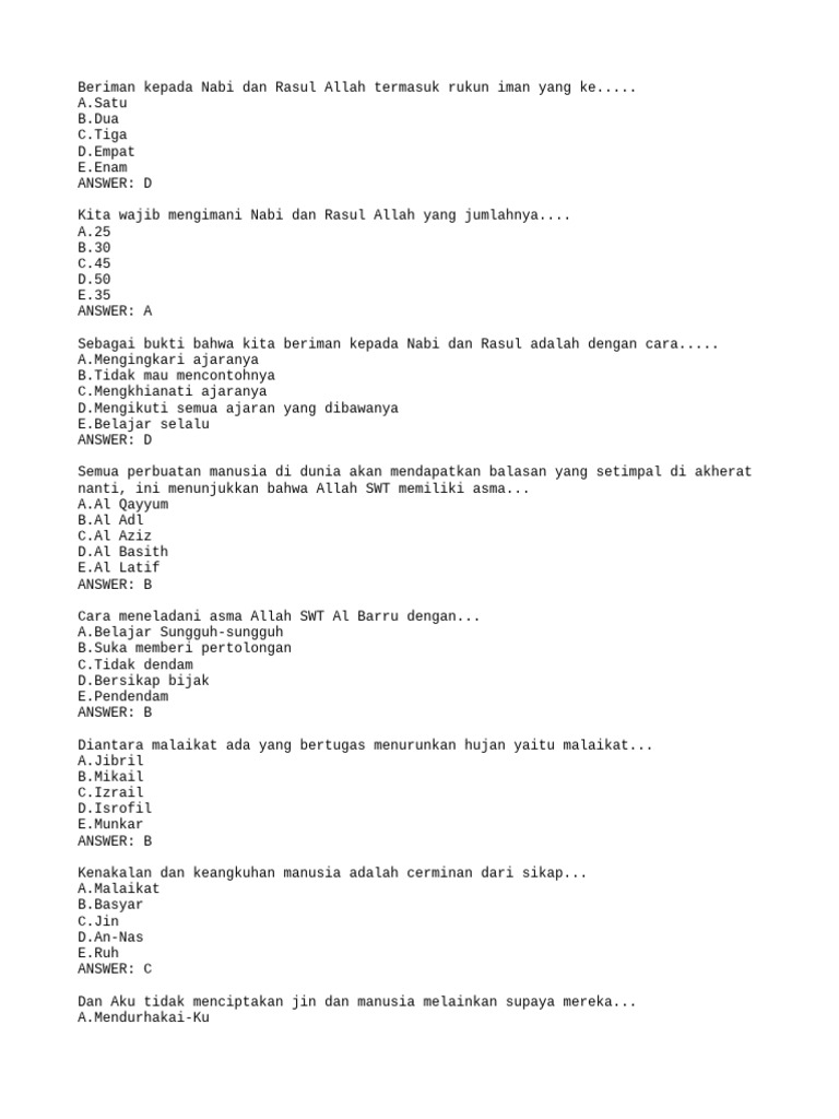 Contoh Soal Untuk LMS Mumtaz | PDF