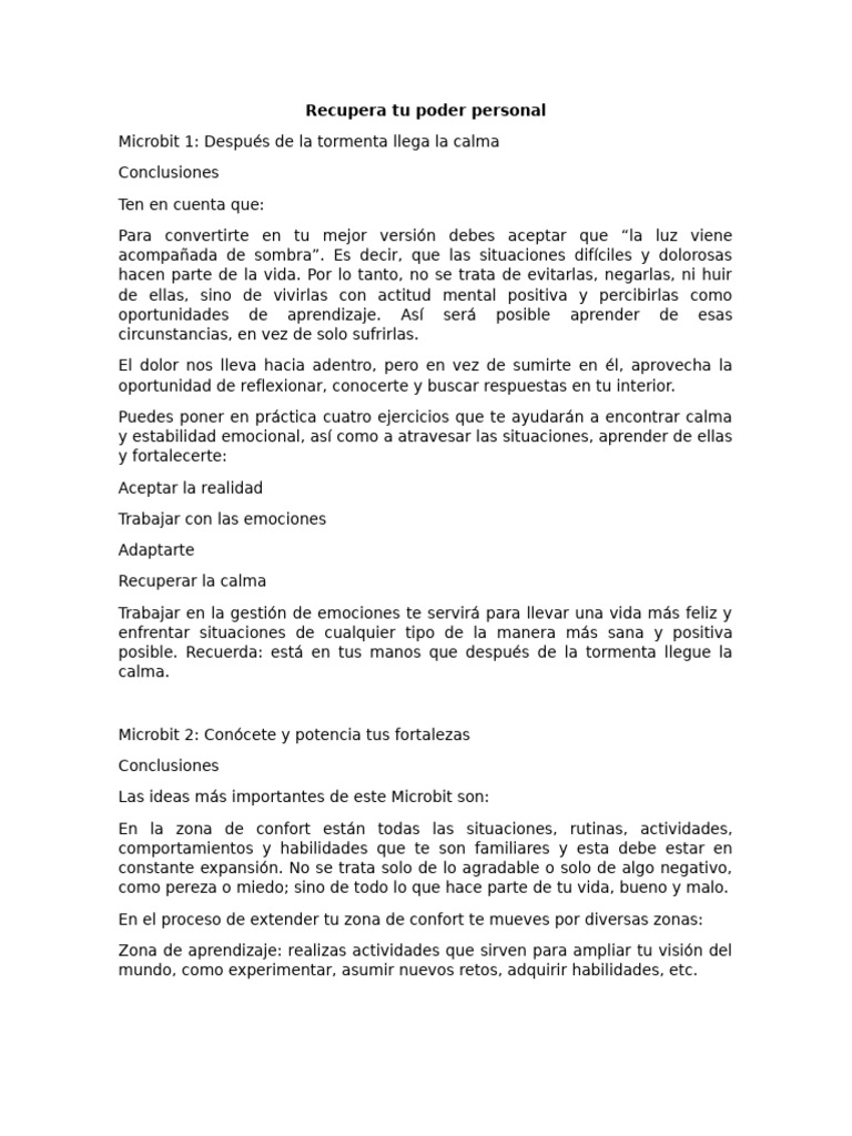 Recupera Tu Poder Personal | PDF