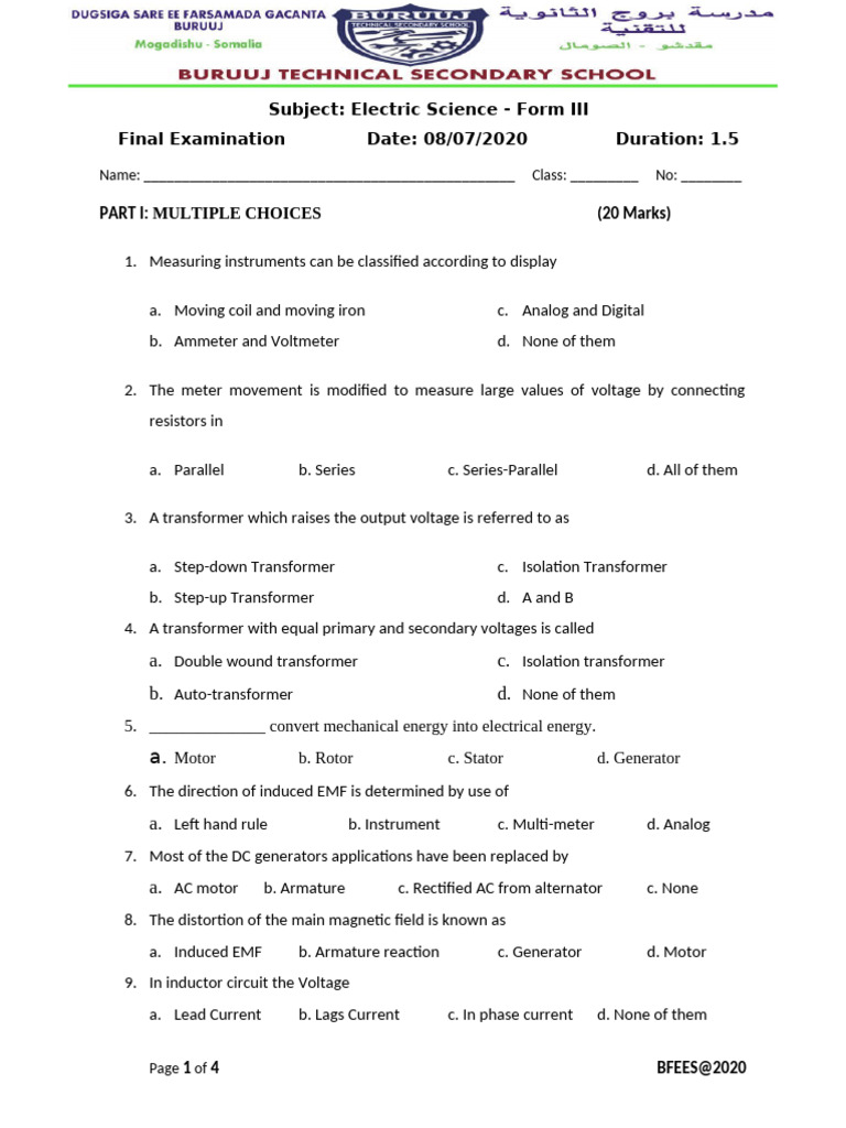 Electric Science | PDF