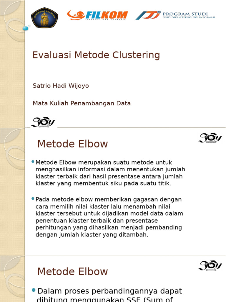 07-Evaluasi Metode Clustering | PDF