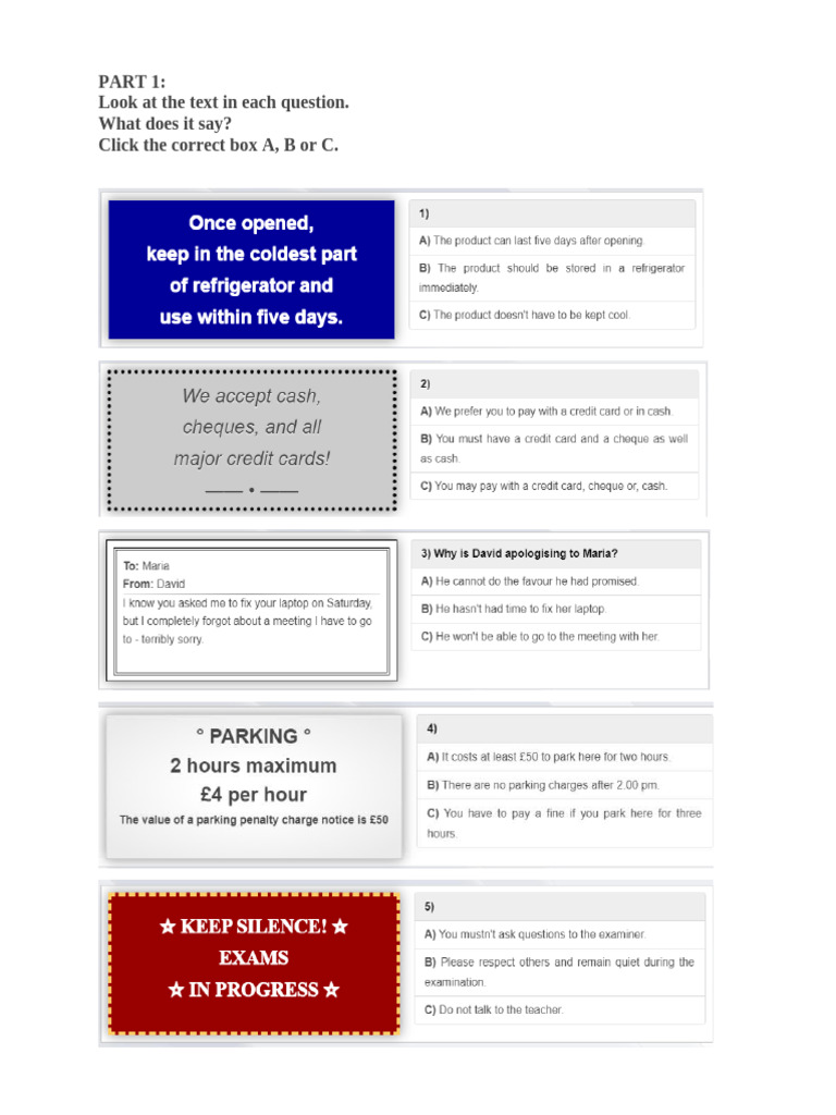 Reading Final Test | PDF