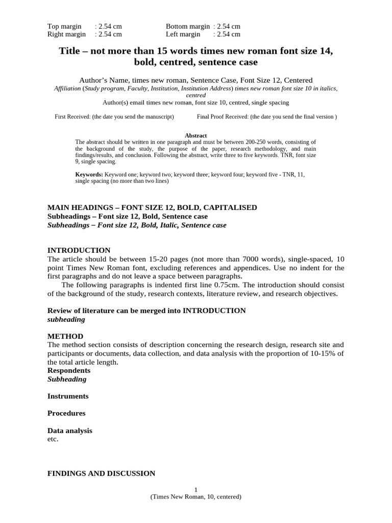 Ijal Template Rev 1.0 | PDF