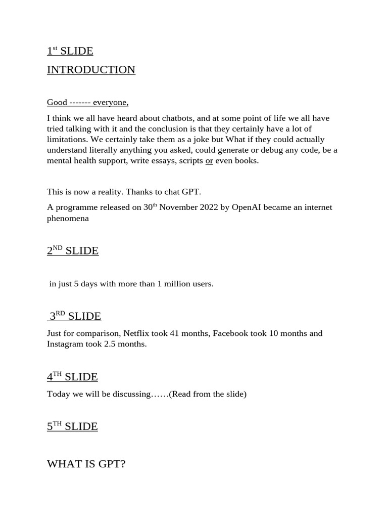 Chat GPT | PDF