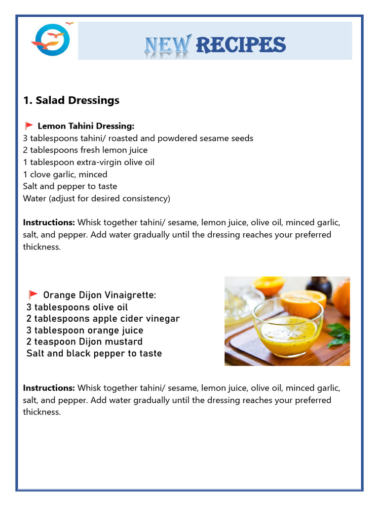 New Recipes Sample | PDF