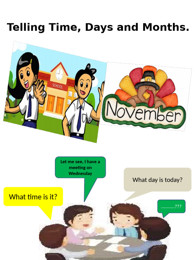 Telling Time, Days and Months | PDF