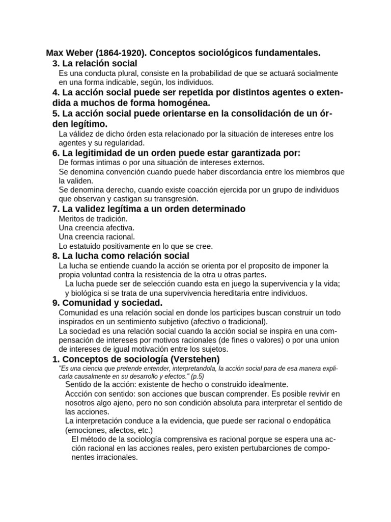 Mapa Mental 2 Max Weber (29.08.24) | PDF