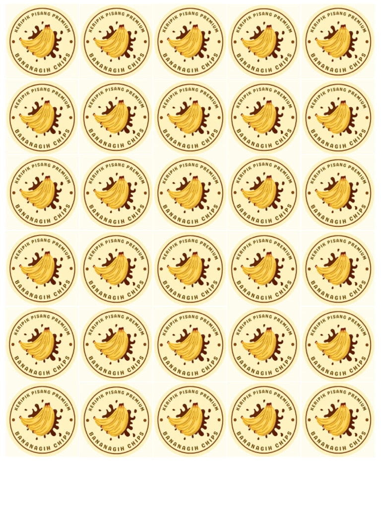 Sticker Bananagih Chips | PDF