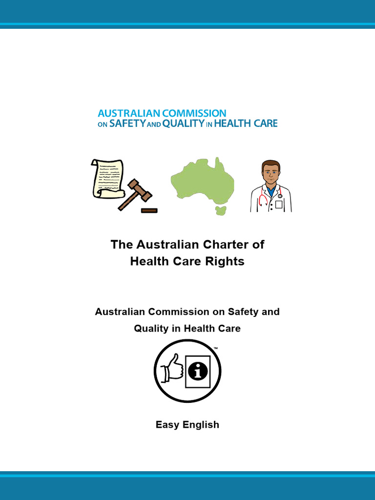 The Australian Charter of Health Care Rights - Easy English Version ...