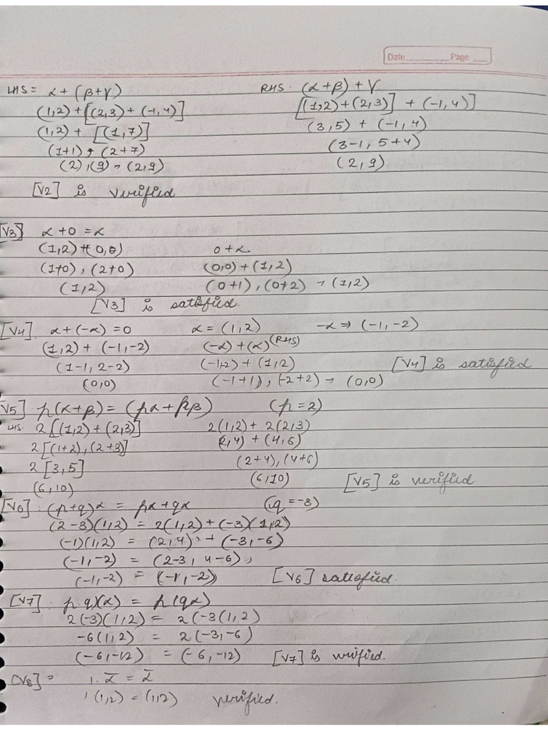 Linear Algebra Notes 2 | PDF