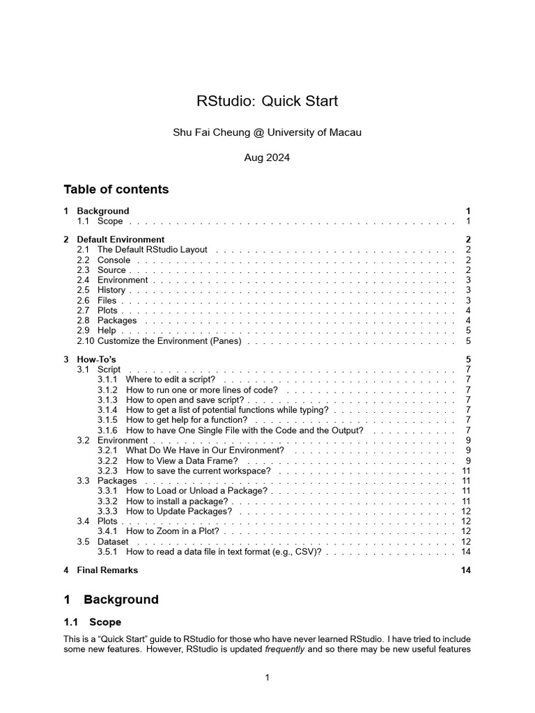 R_Basics_RStudio | PDF
