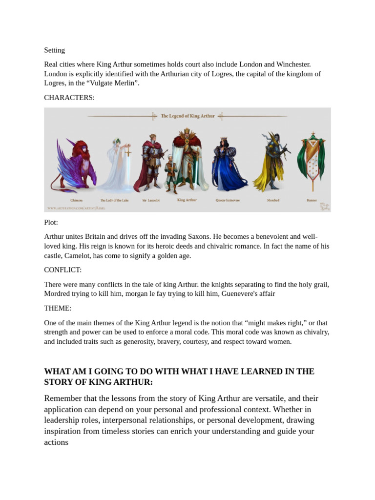 for king arthur | PDF