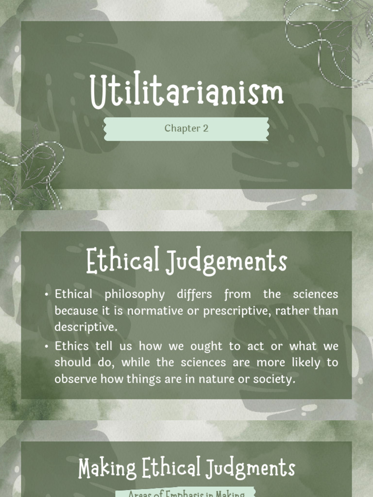 Utilitarianism | PDF