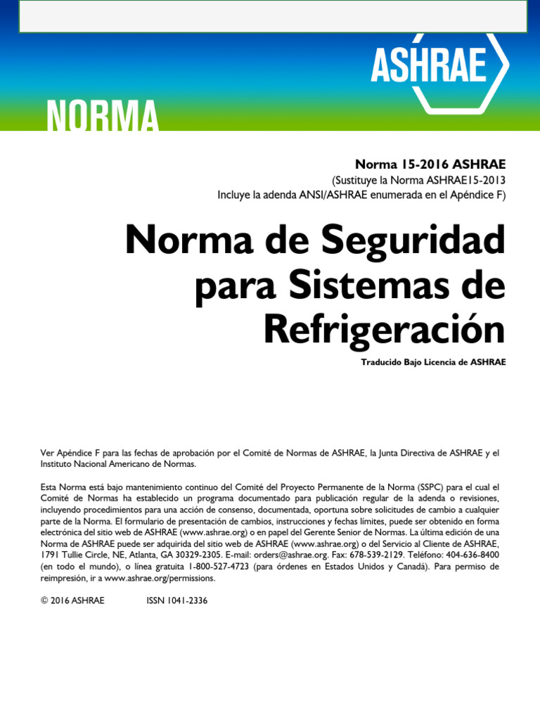 Preview ANSI+ASHRAE+15-2019+ (SPANISH+LANGUAGE) | PDF