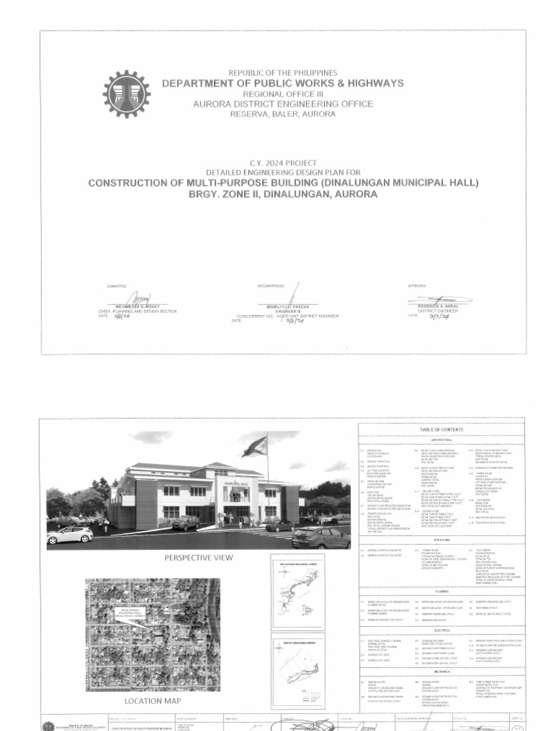 24cn0193 - New Plan Dinalungan Mun. Hall | PDF
