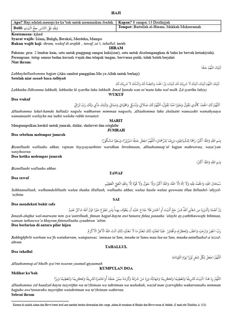 Haji 1 | PDF