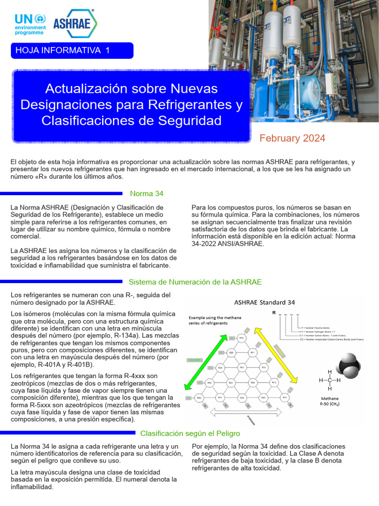 Unep - Ashrae Factsheet Spanish | PDF