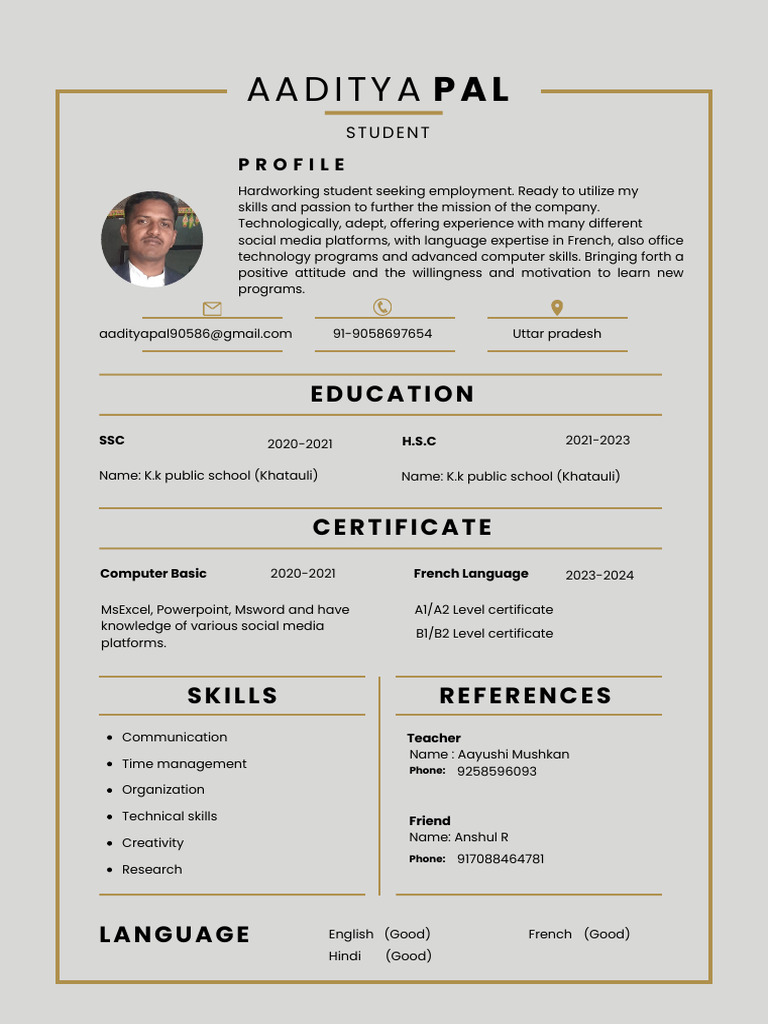 Aaditya Pal Resume Cv (1) | PDF