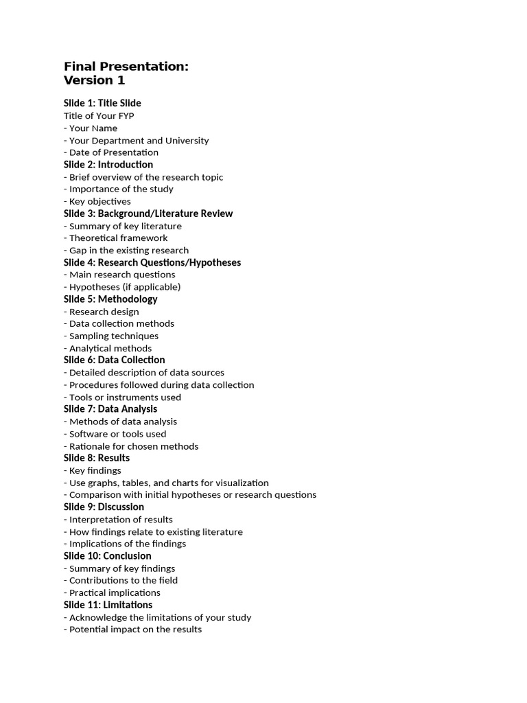 Final Presentation Template | PDF