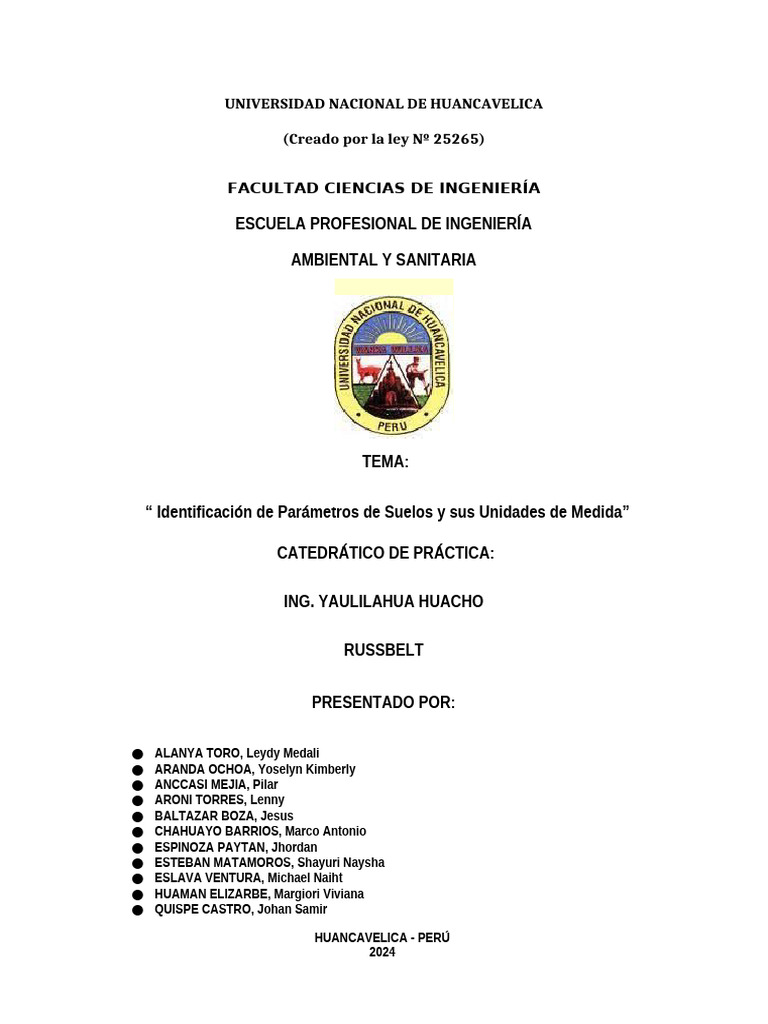 INFORME Identificacion de Parametros de Suelo (4 | PDF
