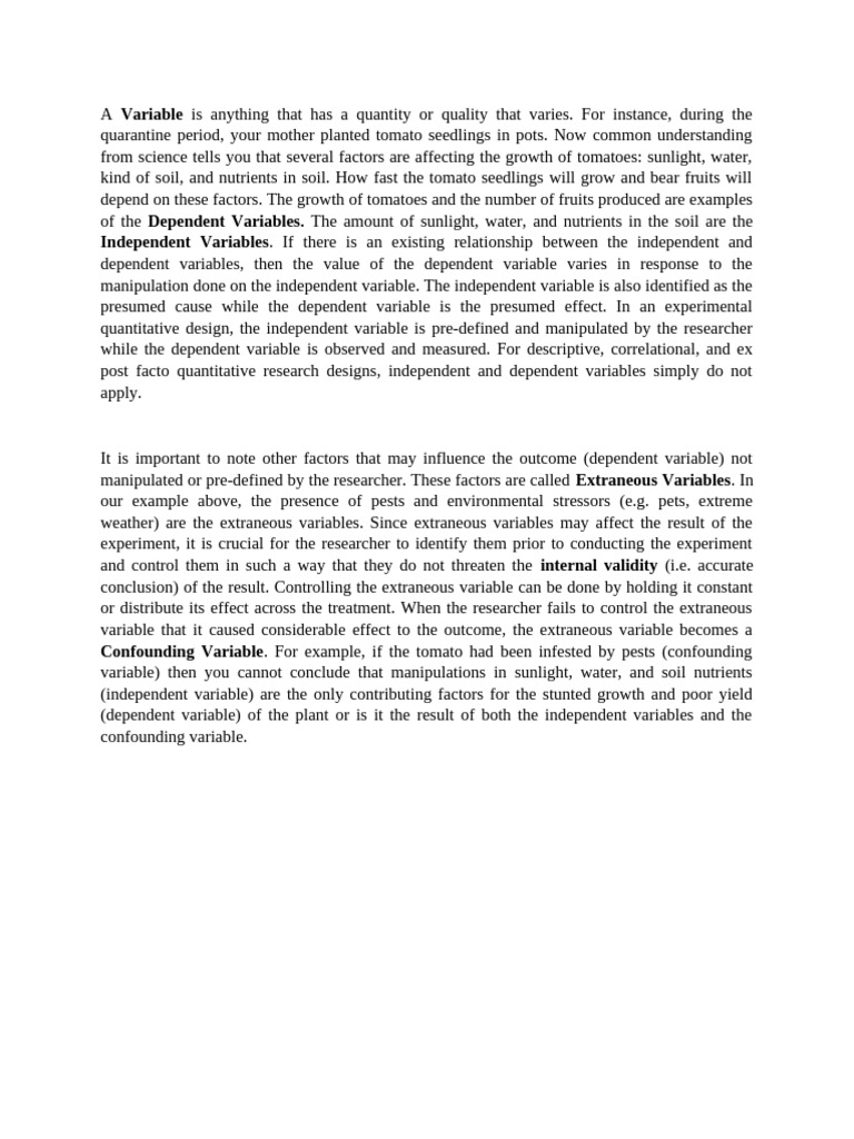 Prr2 Variables | PDF