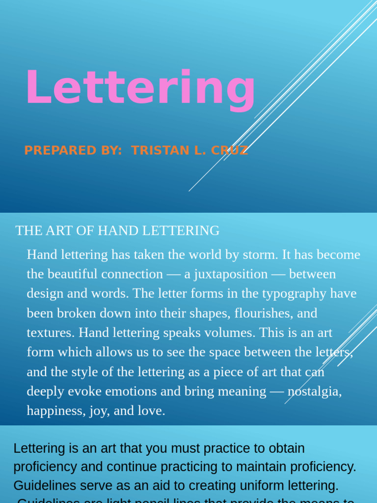 Lettering Guidelines | PDF