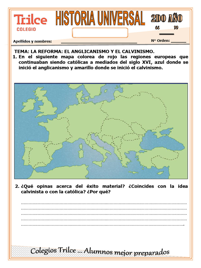 2do Año - Historia Universal - Tarea - S2 | PDF