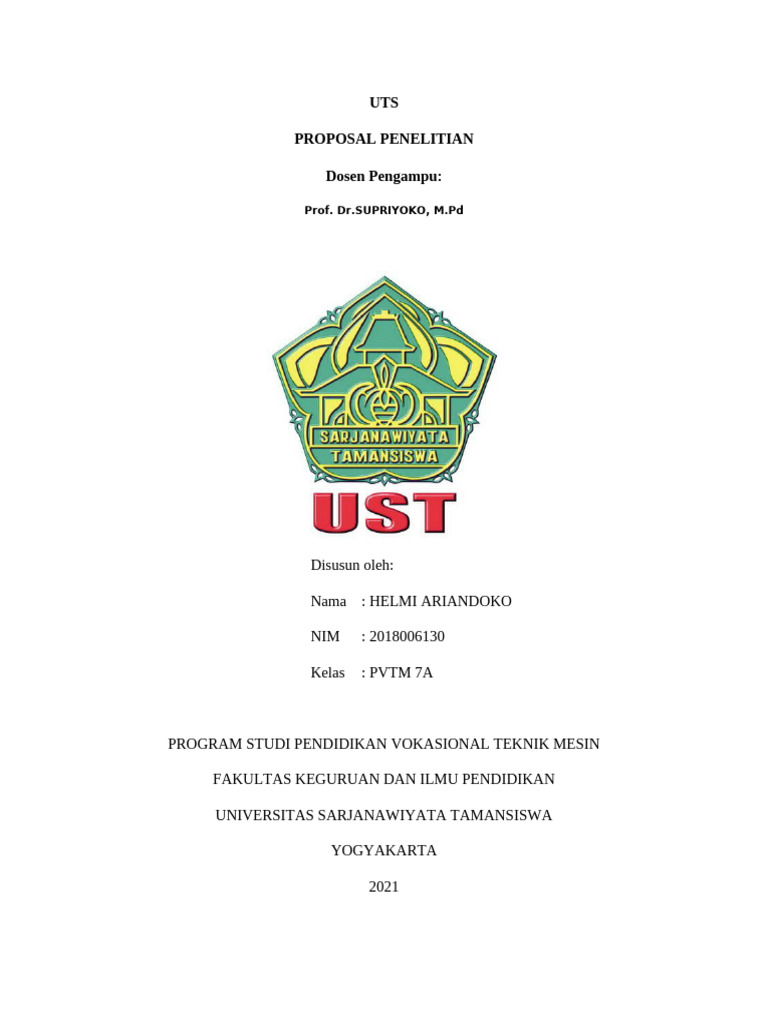 Uts Seminar Proposal | PDF