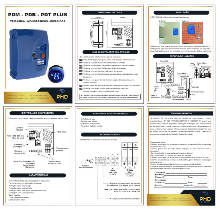 PMD-PDB-PDT PLUS PMD Eletro | PDF