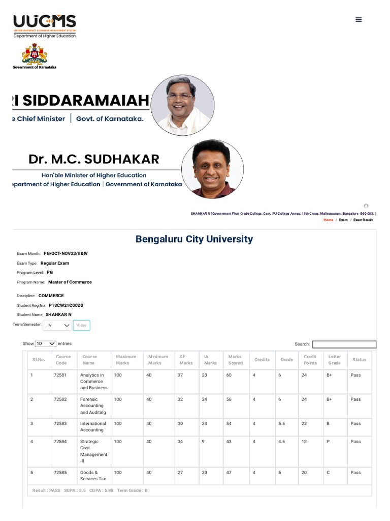 UUCMS - Unified University College Management System | PDF