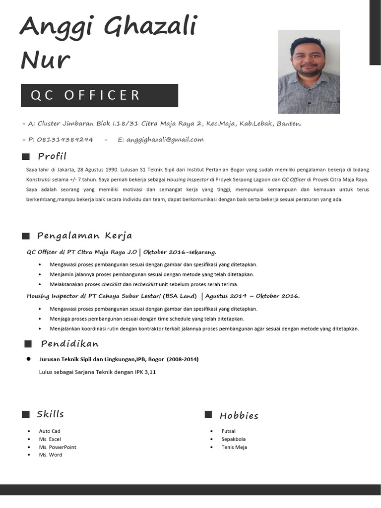 CV Anggi | PDF