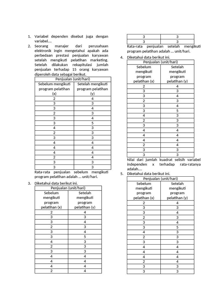 Kisi-Kisi MTK 11 | PDF