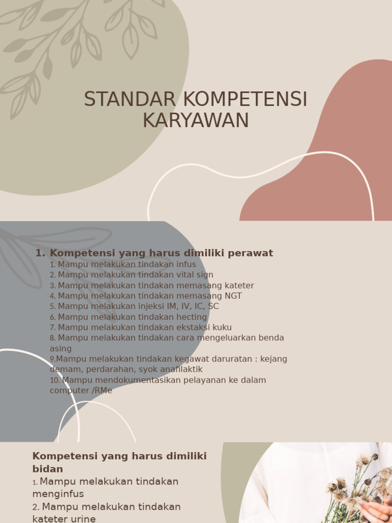 Standar Kompetensi Karyawan | PDF