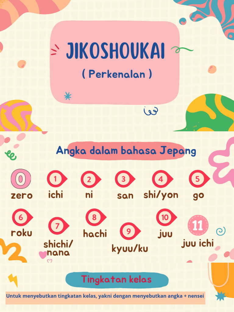 Materi JIKOSHOUKAI | PDF